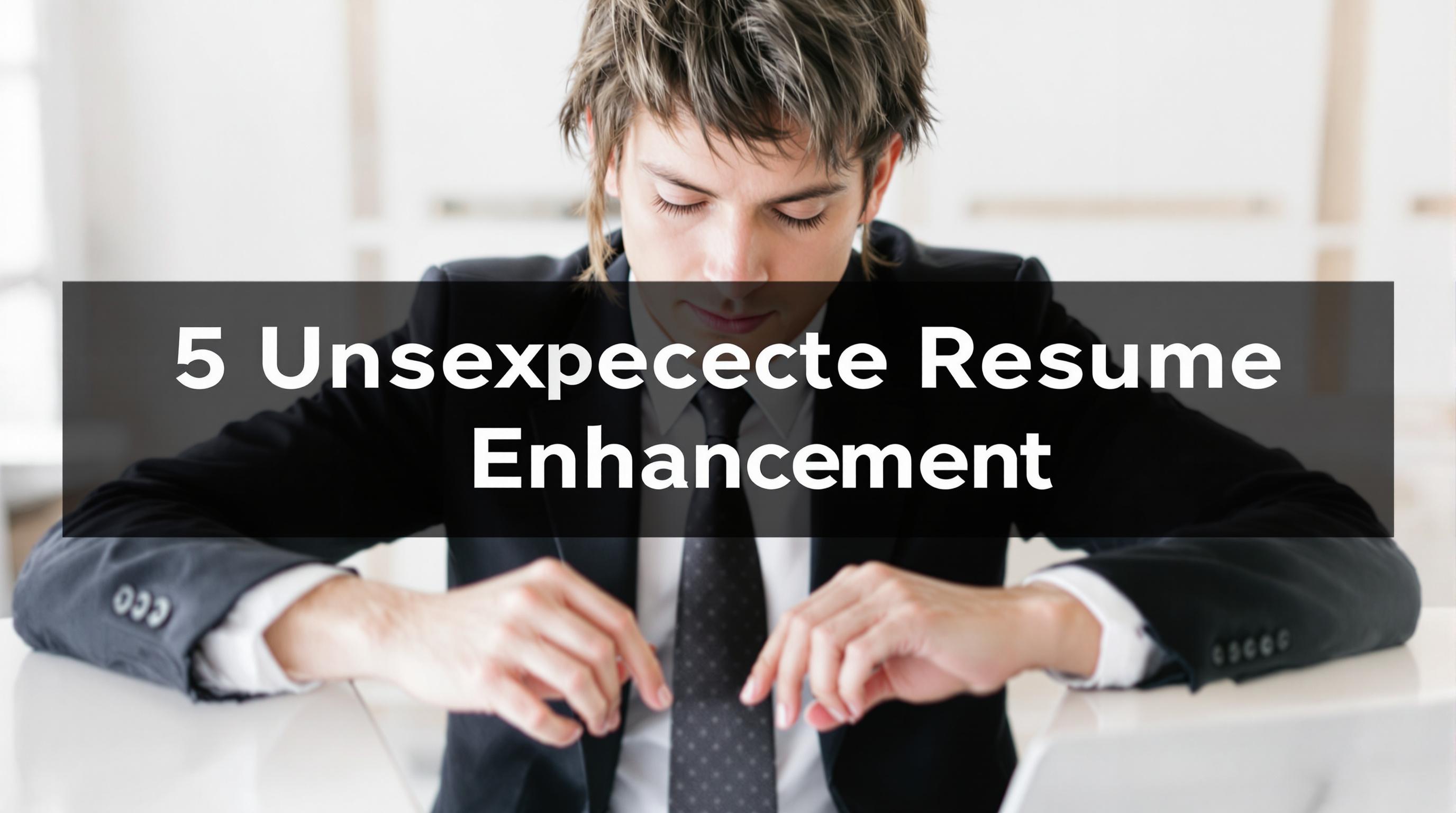 5 Unexpected Resume Enhancements: Unique Perspectives to Elevate Your Job Applications Beyond ...